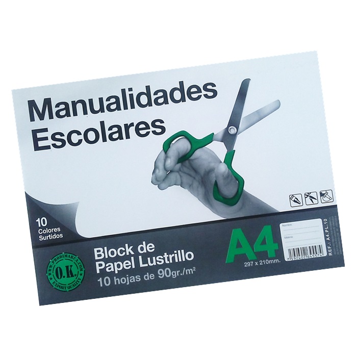 Block de Papel Lustrillo 10 Hojas - Megabyte Papelería, C.A.