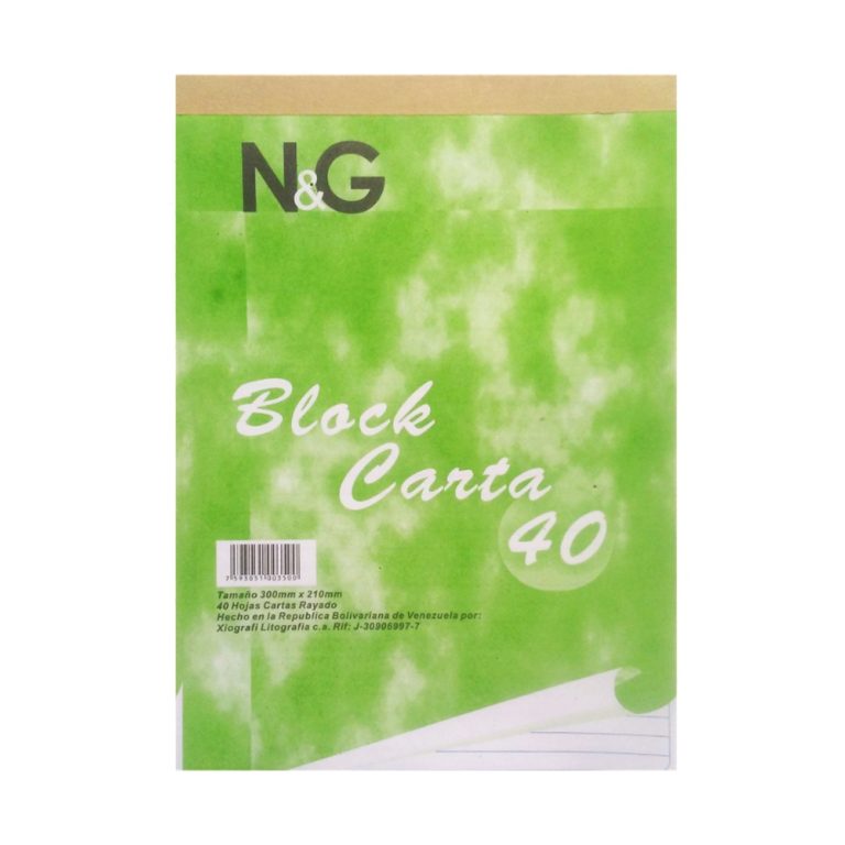 Block de Rayas Tamaño Carta 40 Hojas - Megabyte Papelería, C.A.